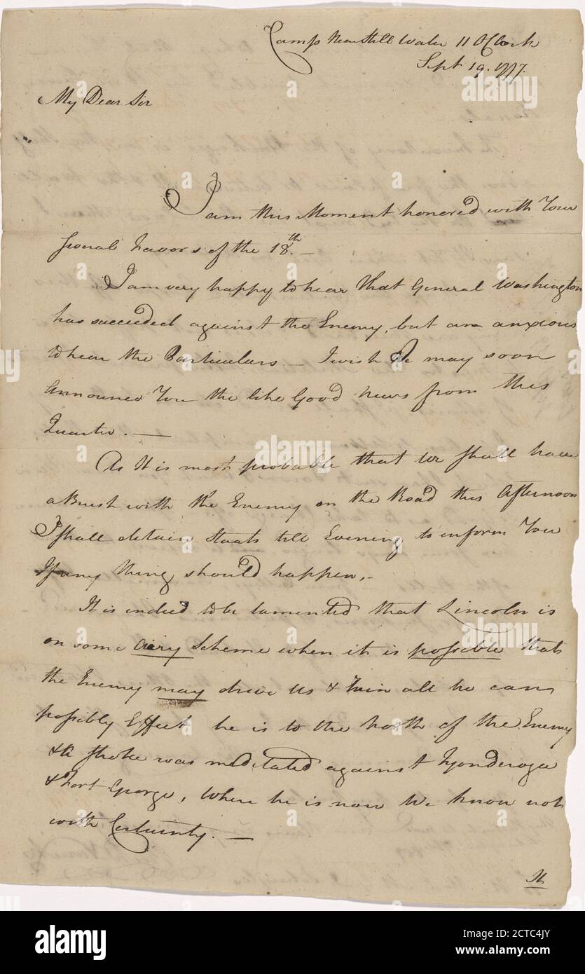 1777 september hi-res stock photography and images - Alamy