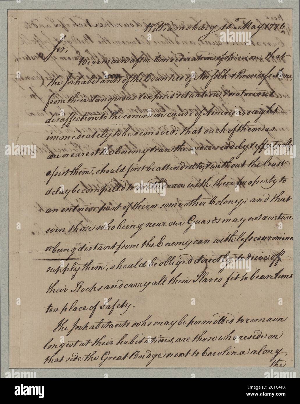 Letter to Edmund Pendleton, President of the Convention, text ...