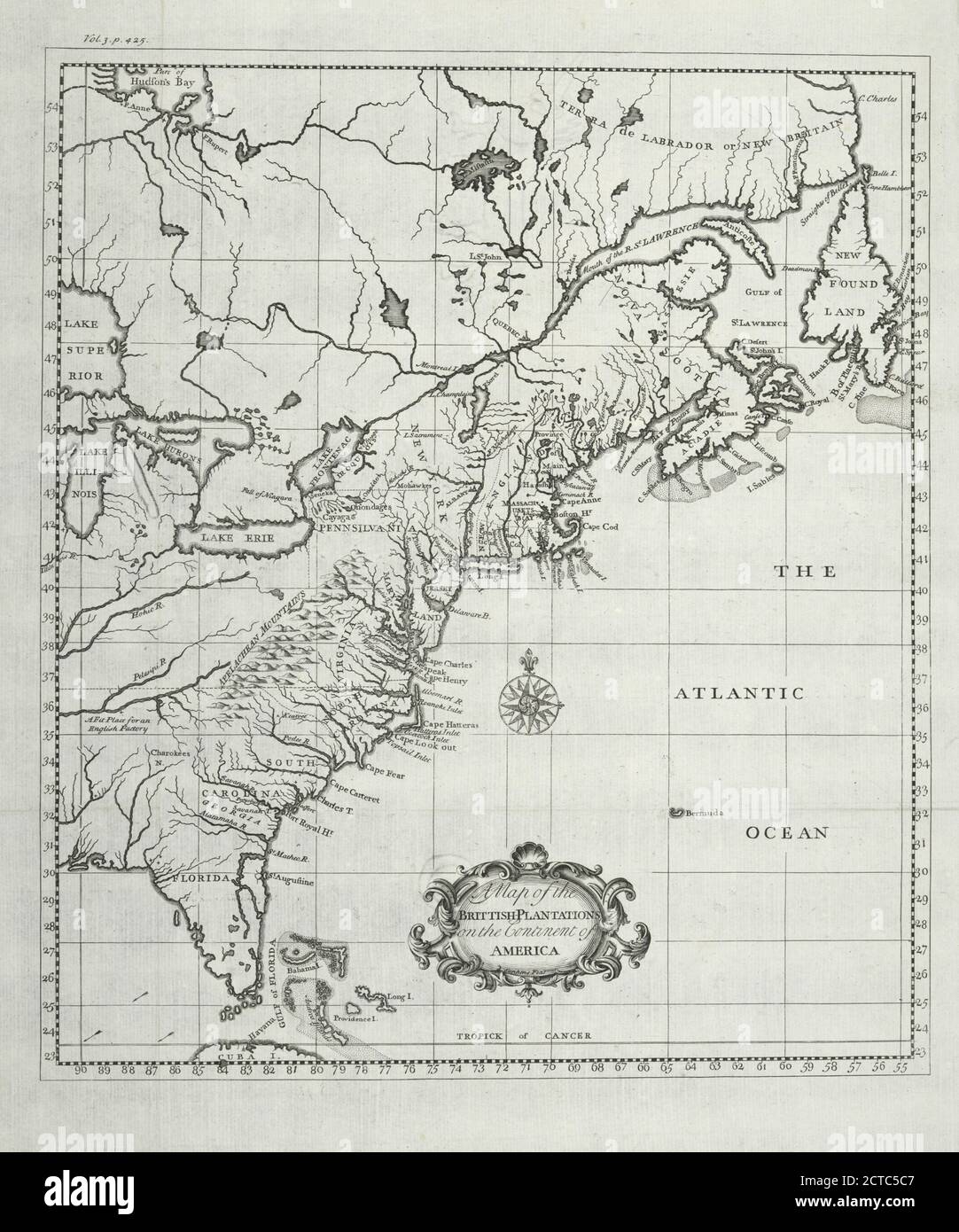 1767 map america hi-res stock photography and images - Alamy