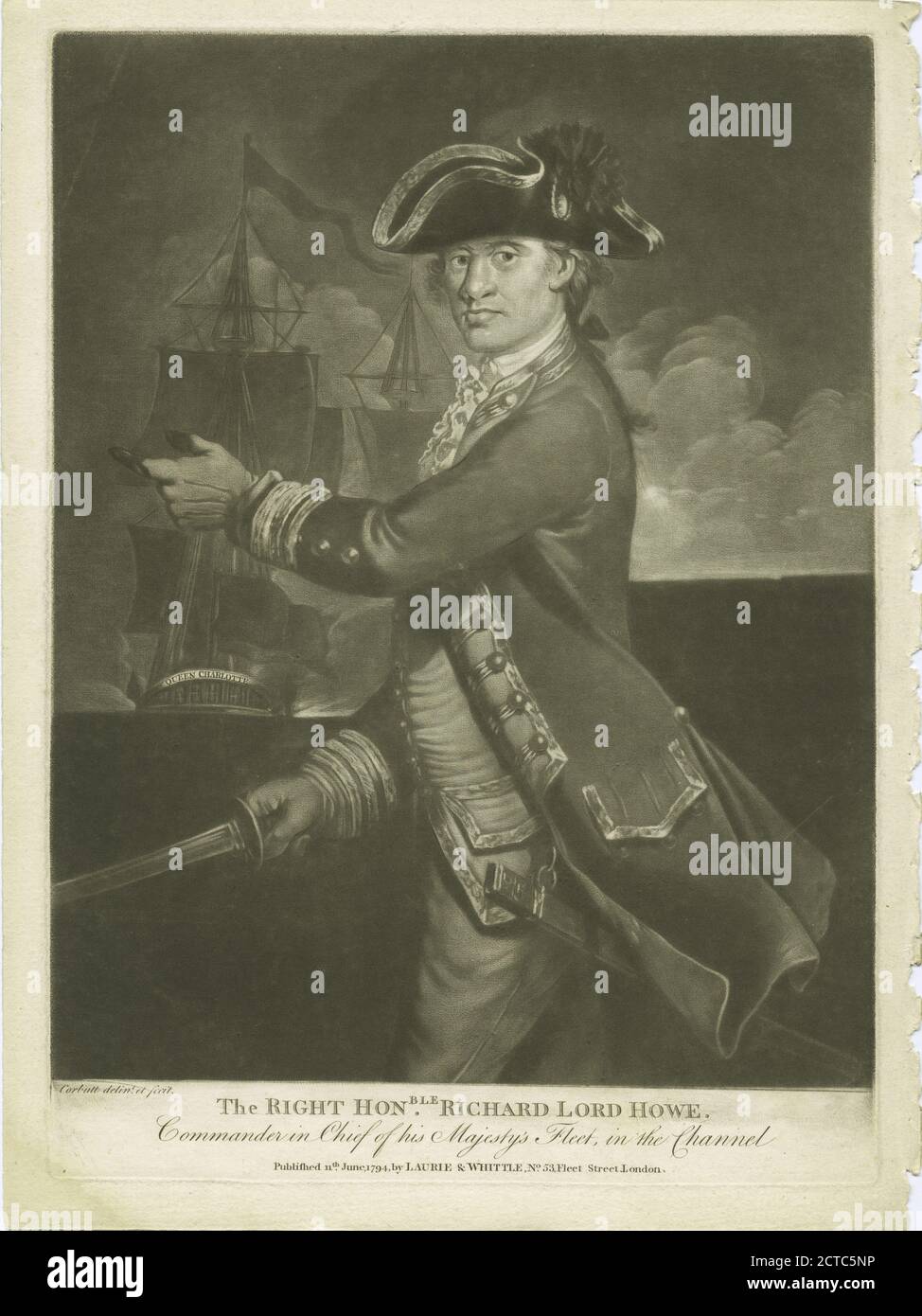 The right honble. Richard Lord Howe Commander in Chief of his Majesty's ...