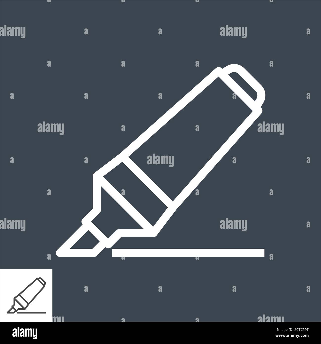 Thin felt tip pen Stock Vector Images - Alamy