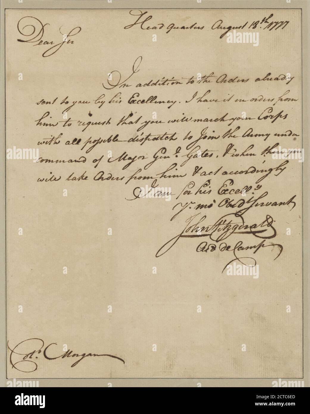 Colonel morgan morgan hi-res stock photography and images - Alamy