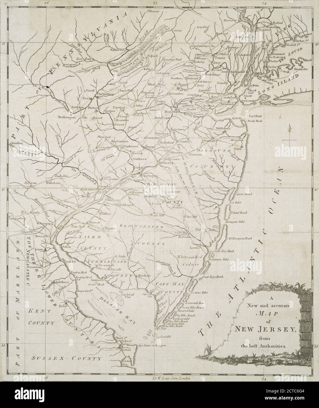A New and accurate map of New Jersey : from the best authorities ...