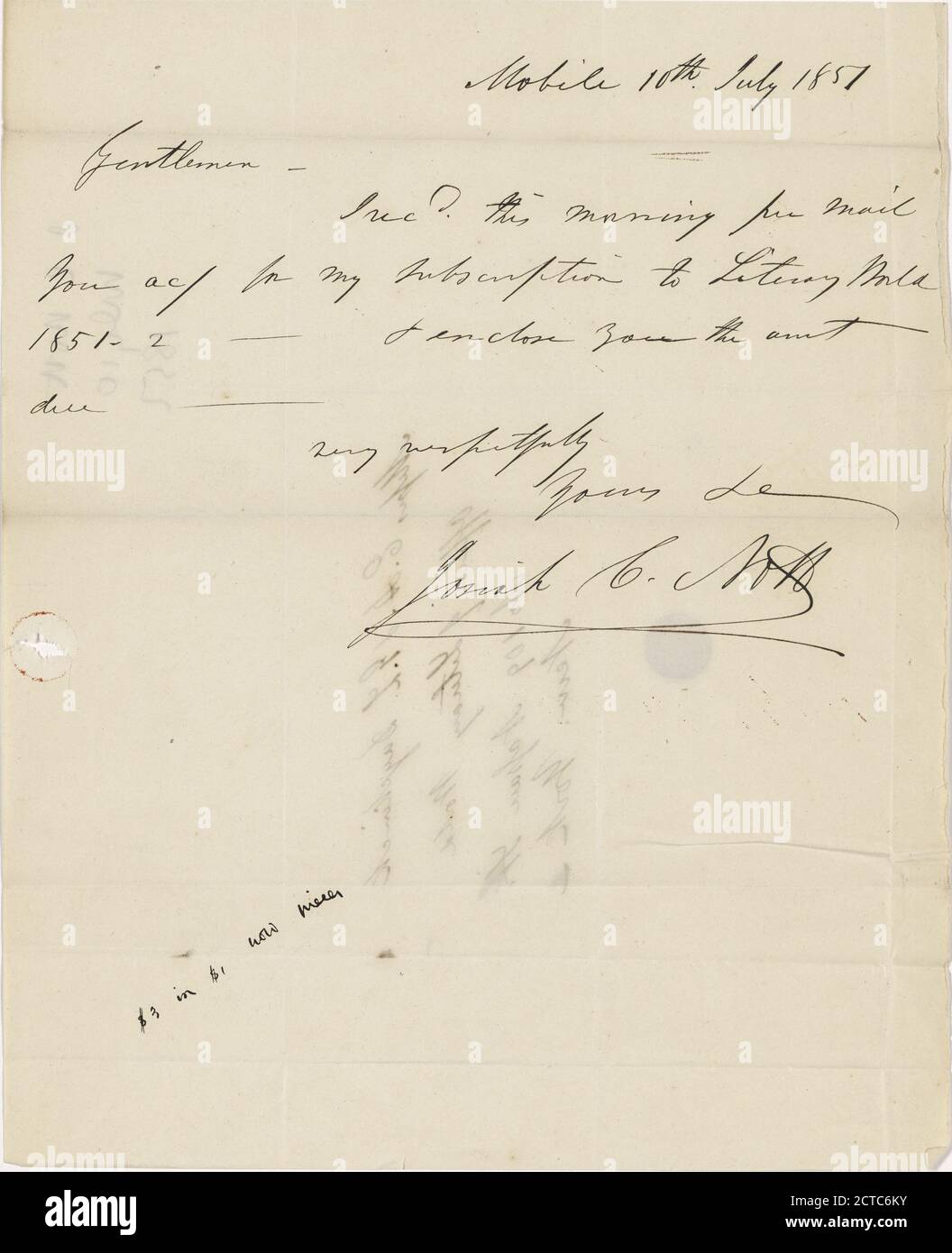 Josiah clark nott hi-res stock photography and images - Alamy