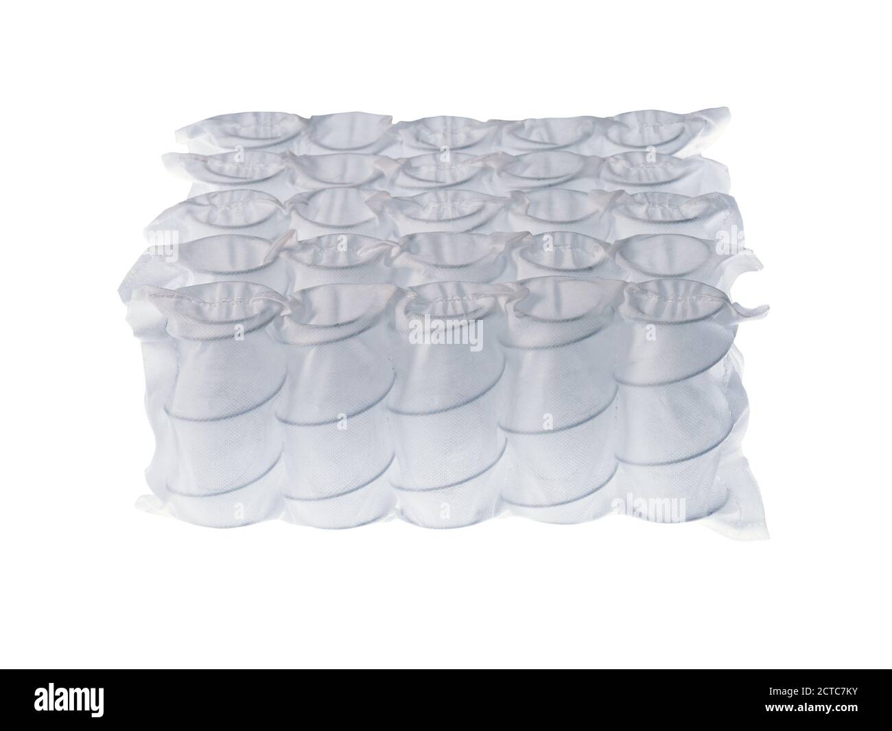 Mattress pocket springs isolated on white background Stock Photo - Alamy