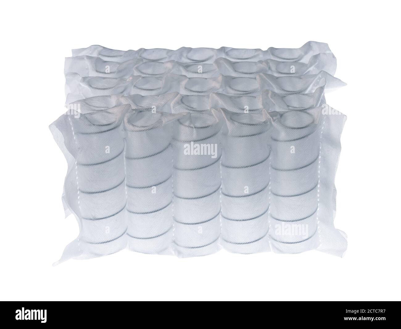 Mattress pocket springs isolated on white background Stock Photo - Alamy