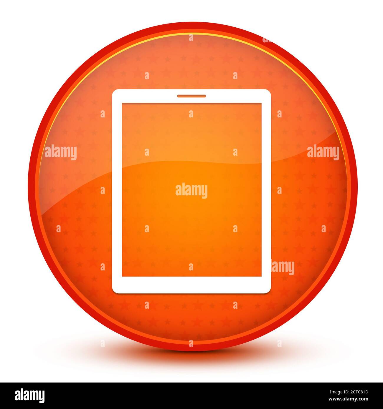 Tablet aesthetic glossy blue round button abstract illustration Stock ...