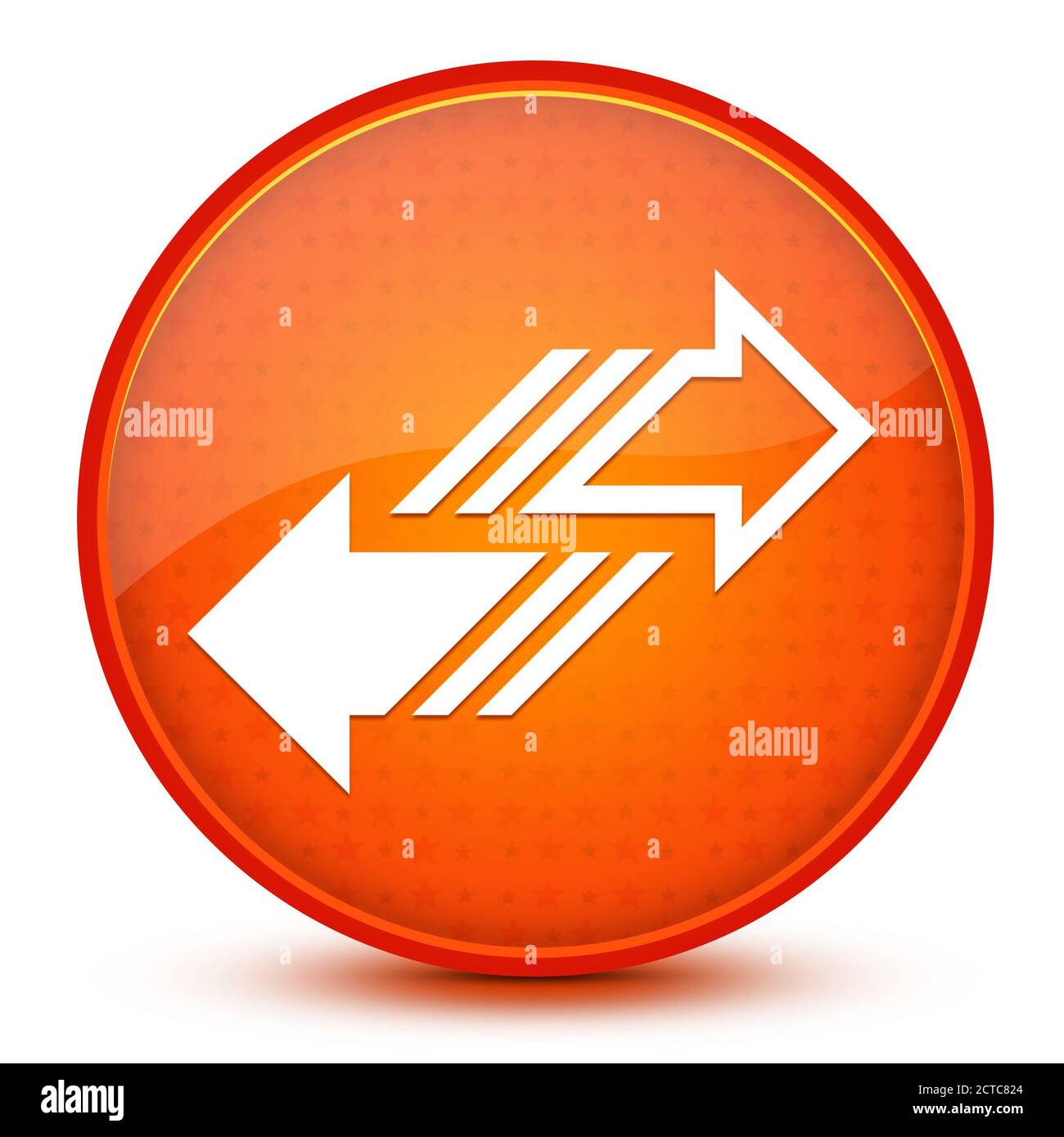 Transfer arrow aesthetic glossy blue round button abstract illustration ...