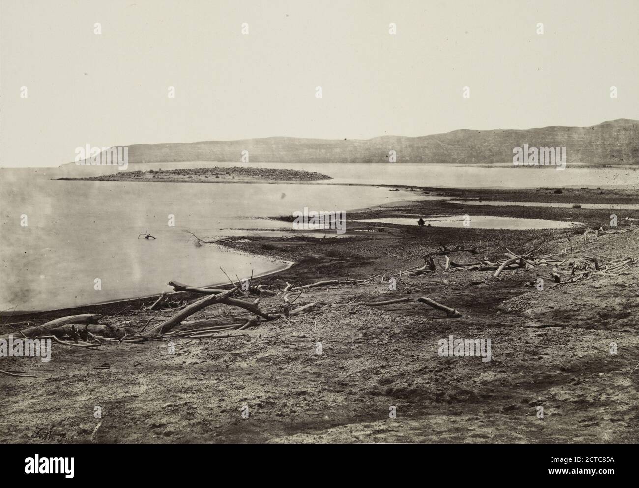 The north shore of the Dead Sea, still image, Photographs, 1862 - 1863 ...
