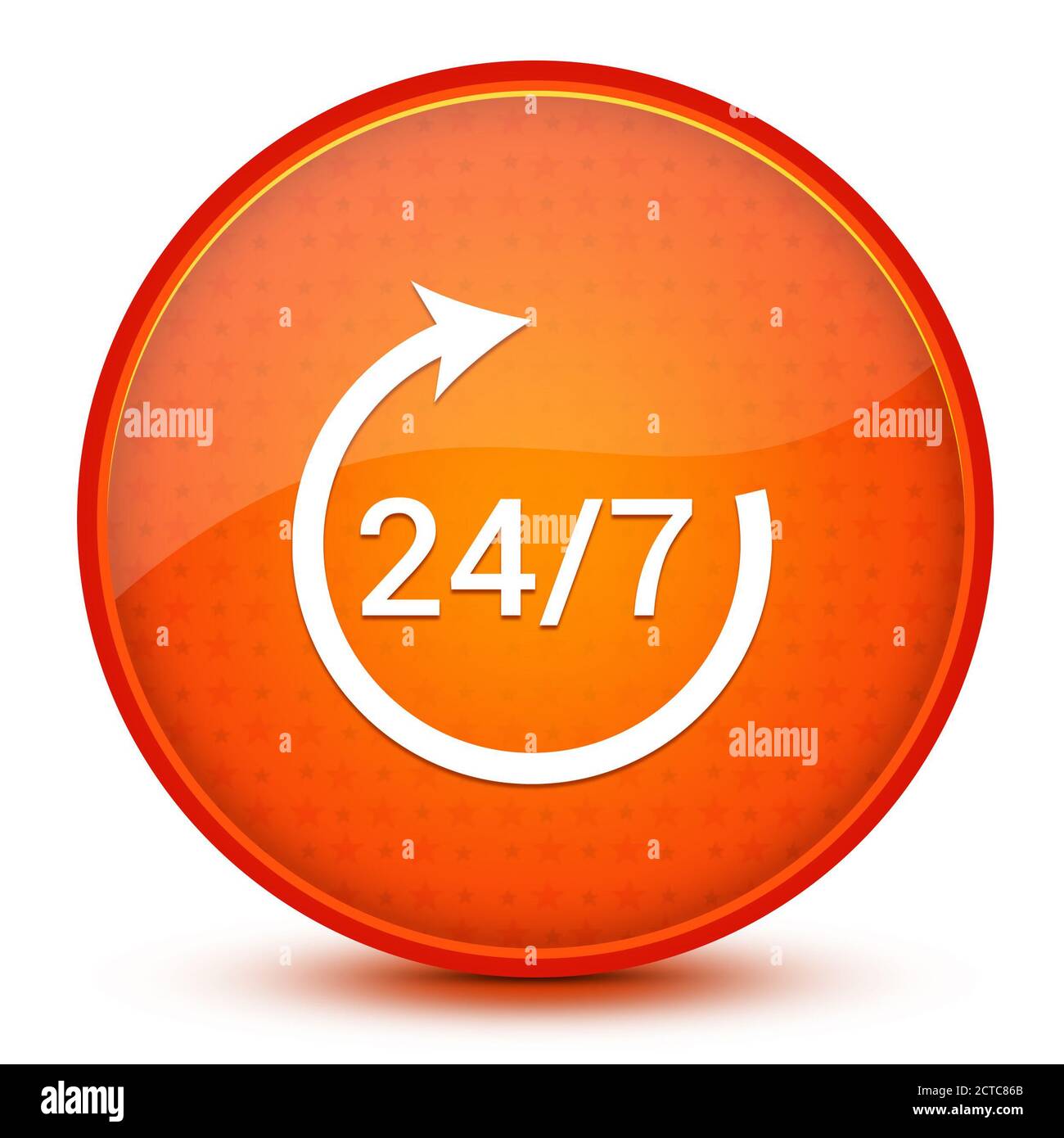 24/7 rotate arrow aesthetic glossy orange round button abstract ... 24/7 rotate arrow aesthetic glossy orange round button abstract ...