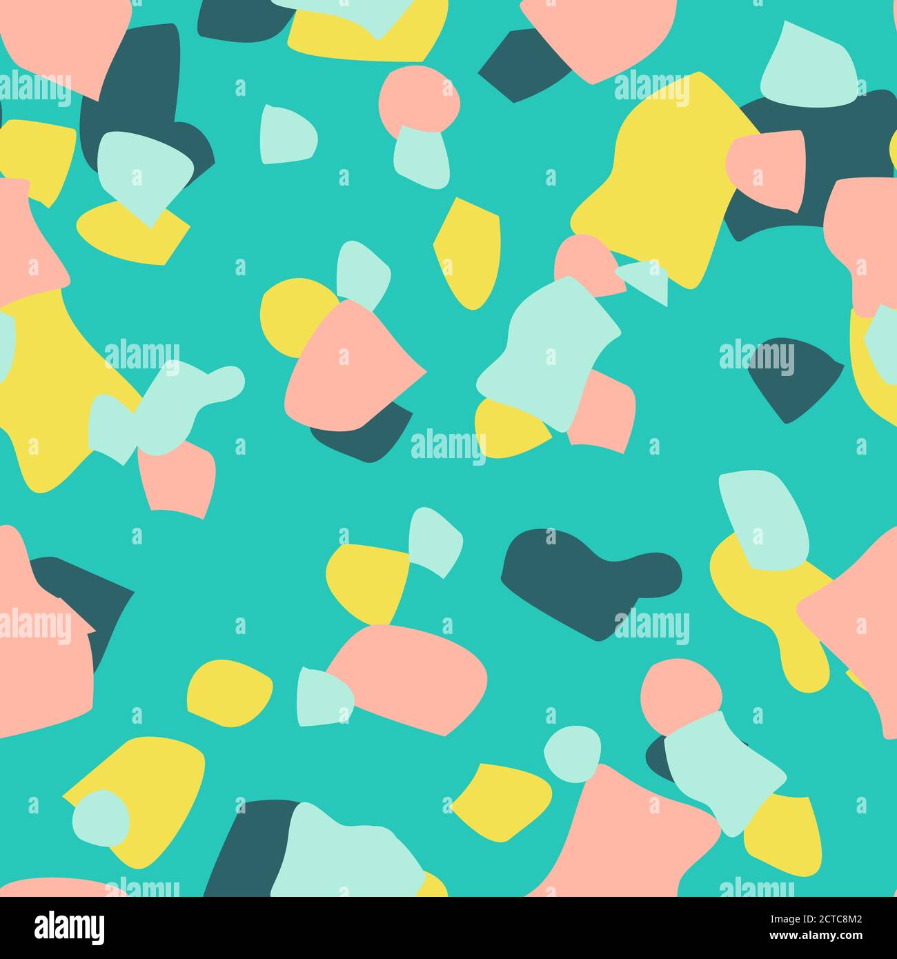 Terrazzo seamless pattern. Abstract mosaic. Summer Stock Vector Image ...