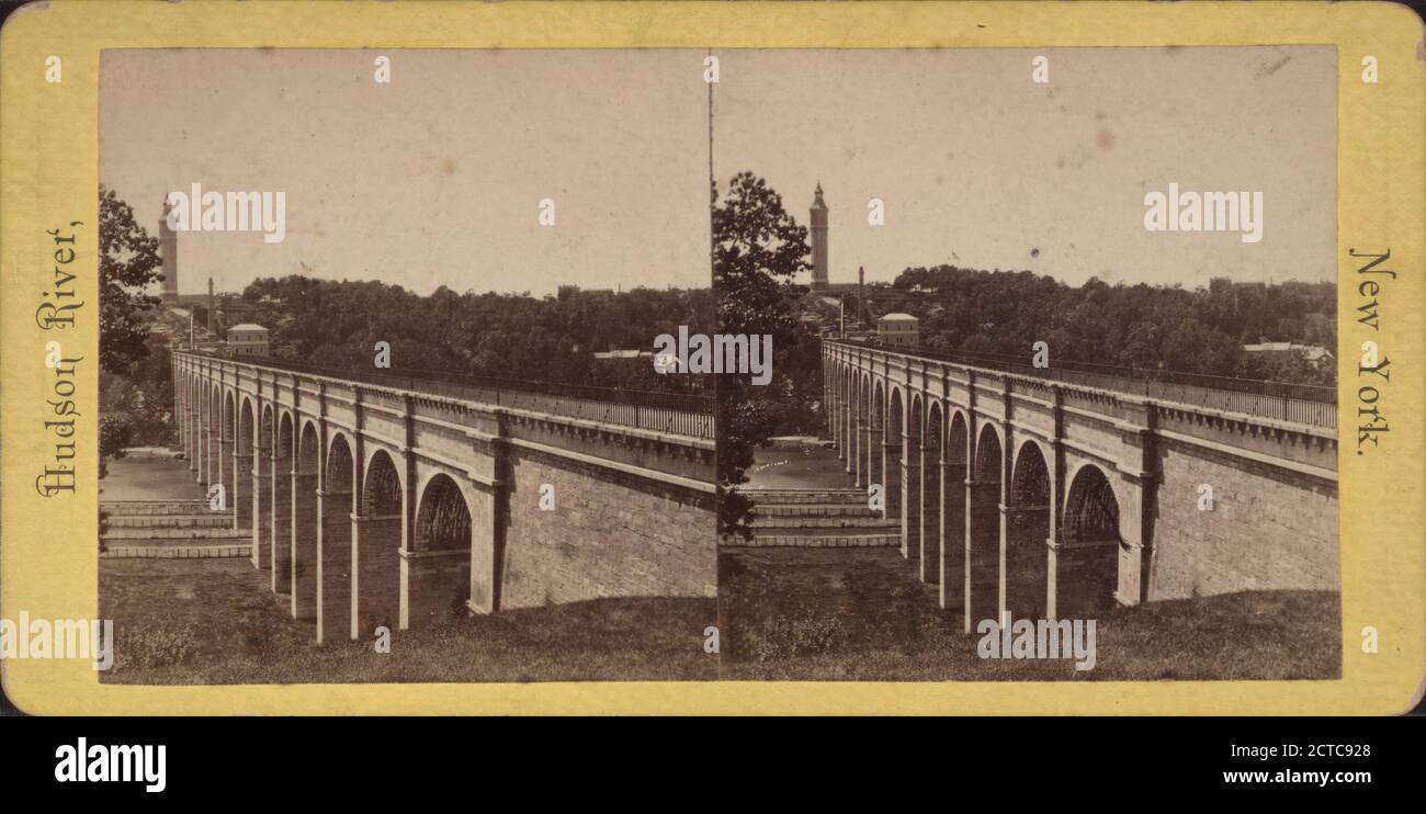 High Bridge, Harlem., New York (State), New York (N.Y.), New York, High ...