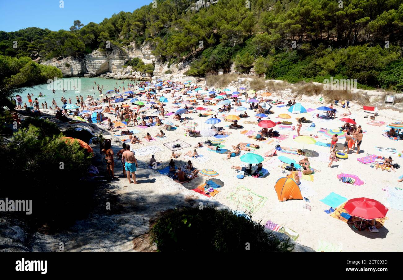 Cala Macarelleta in Menorca Stock Photo - Alamy