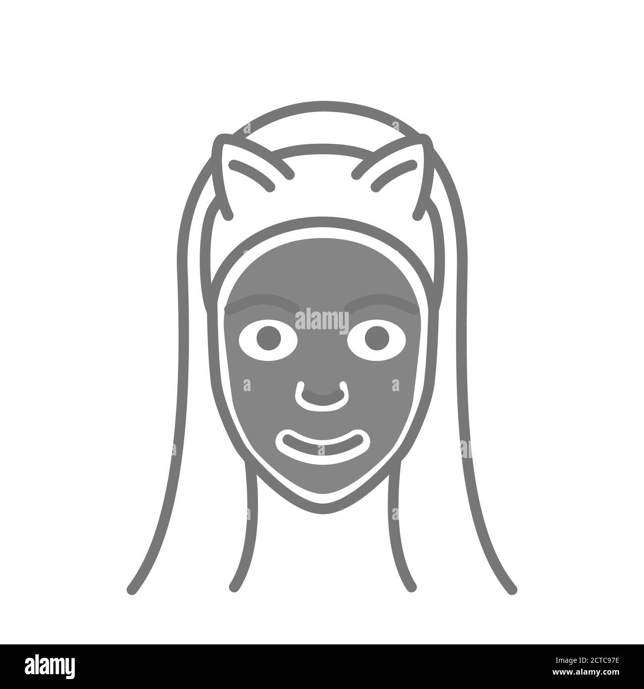Face mask facial sheet Cut Out Stock Images & Pictures - Alamy