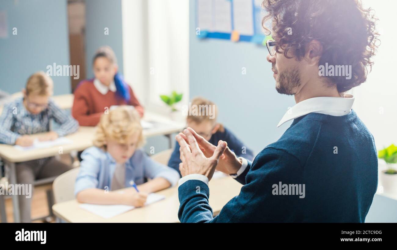 Elementary school girl attentive hi-res stock photography and images ...