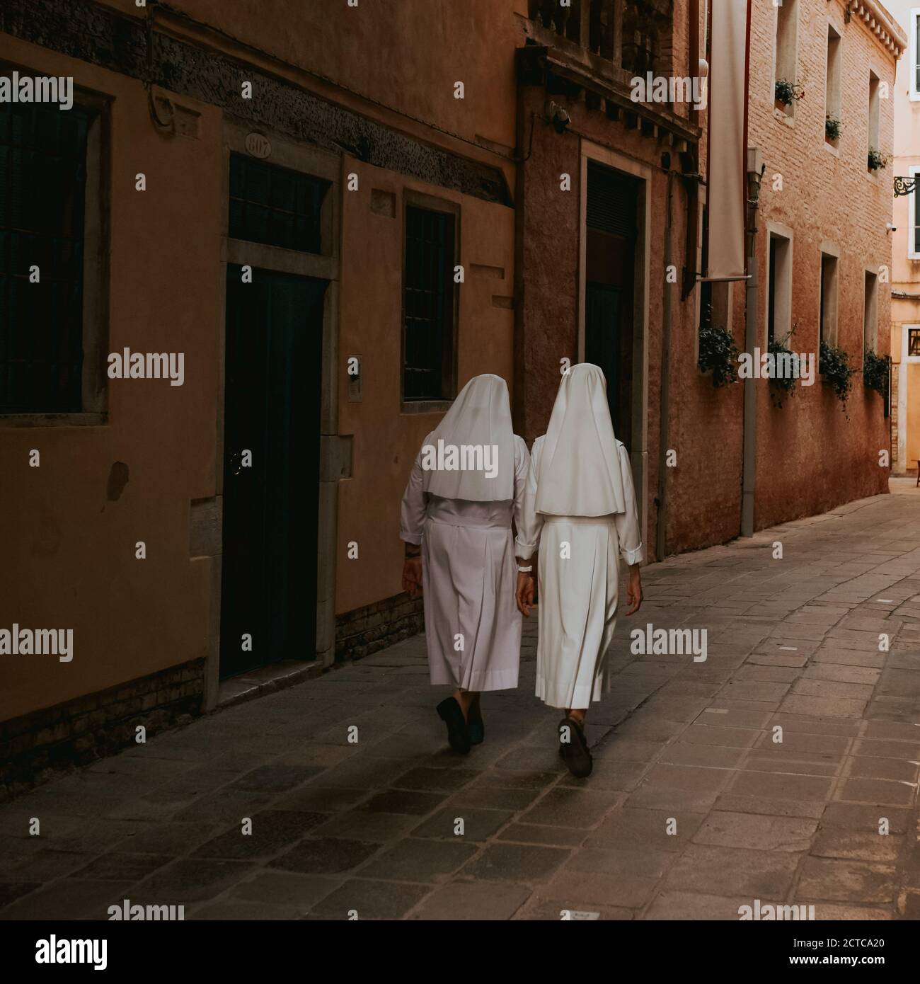 Nun Walking In Street In The Vatican High Resolution Stock Photography ...