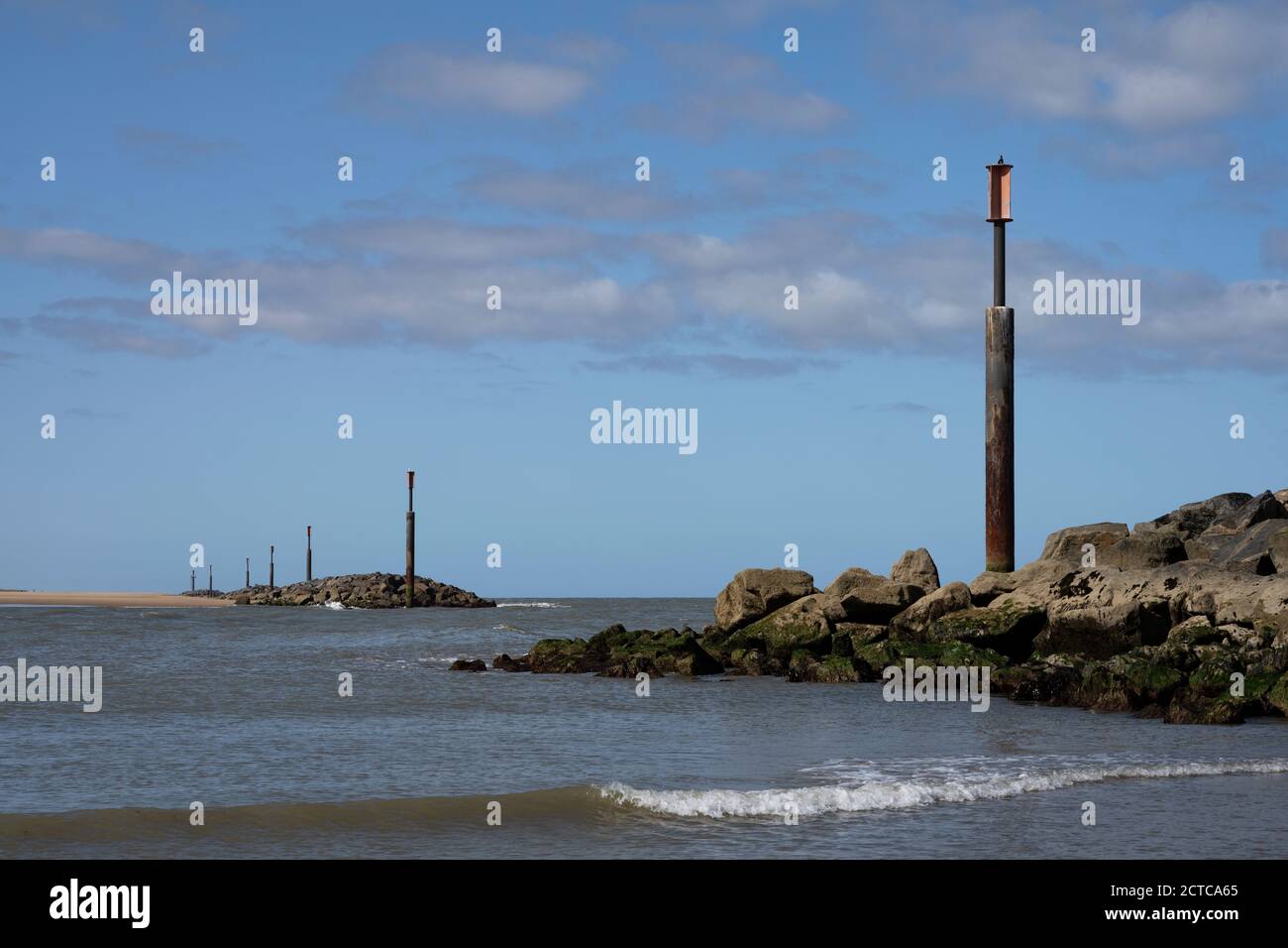 Offshore artifial reefs used as coastal erosion defence, Sea Palling ...
