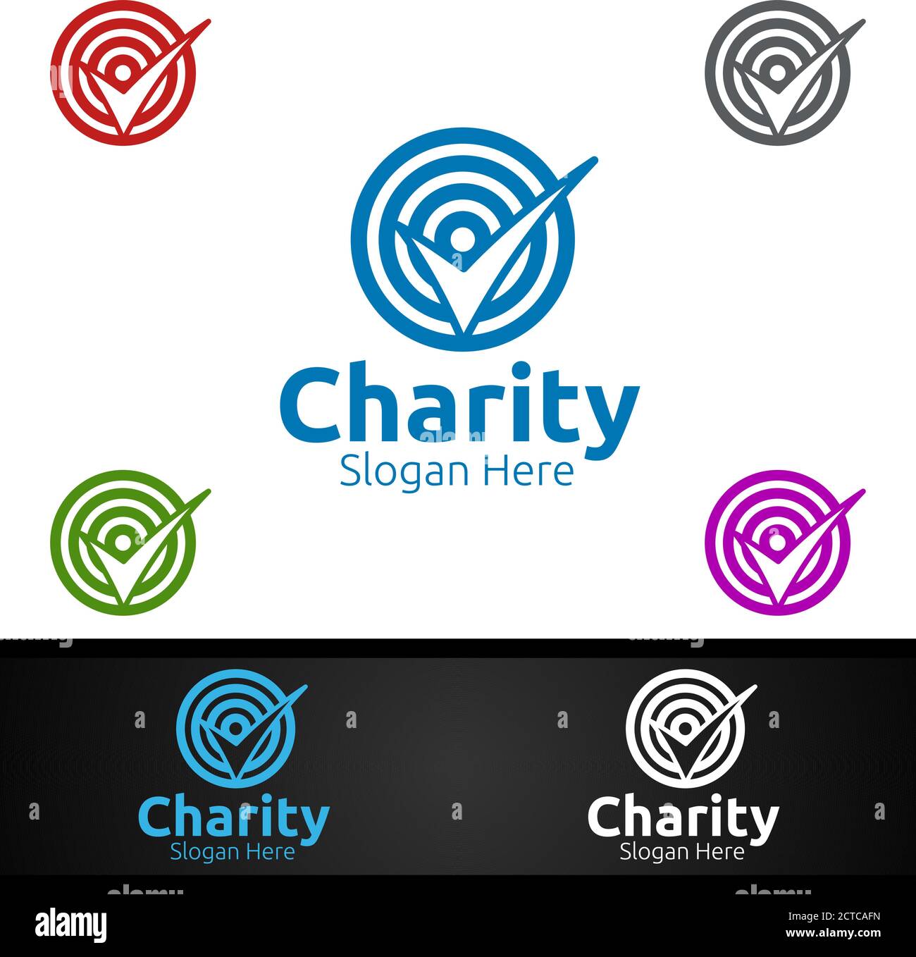 Target Helping Hand Charity Foundation Creative Logo for Voluntary ...