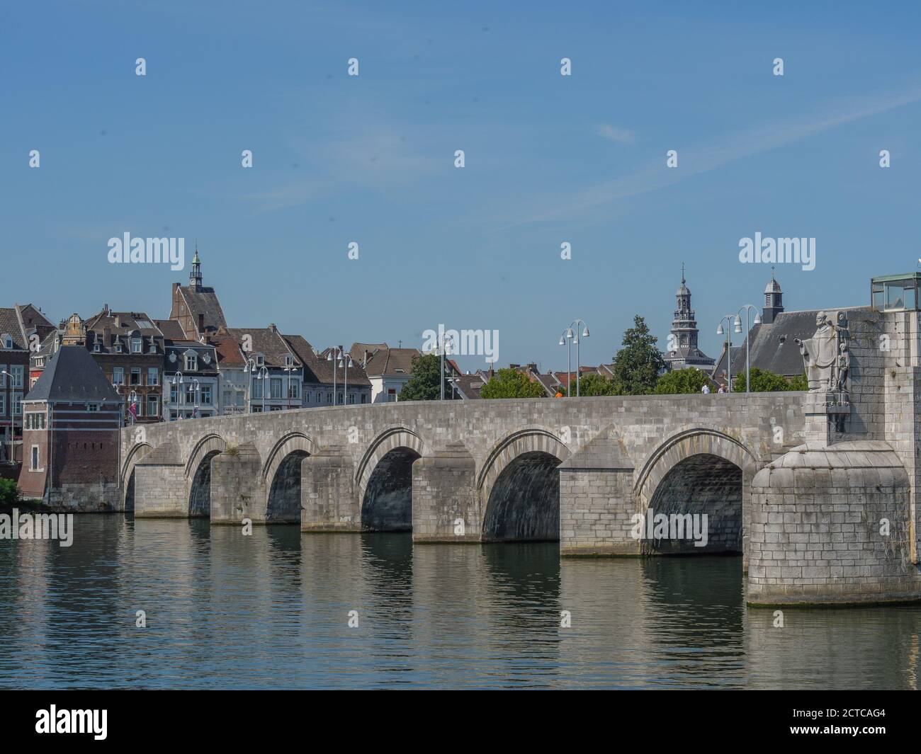 Maastricht at the river maas in the netherlands Stock Photo - Alamy