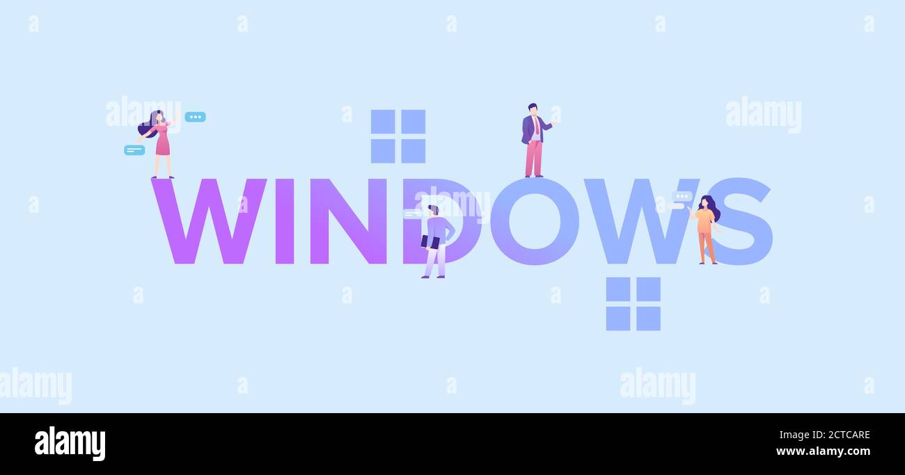 Computer windows desktop Stock Vector Images - Alamy
