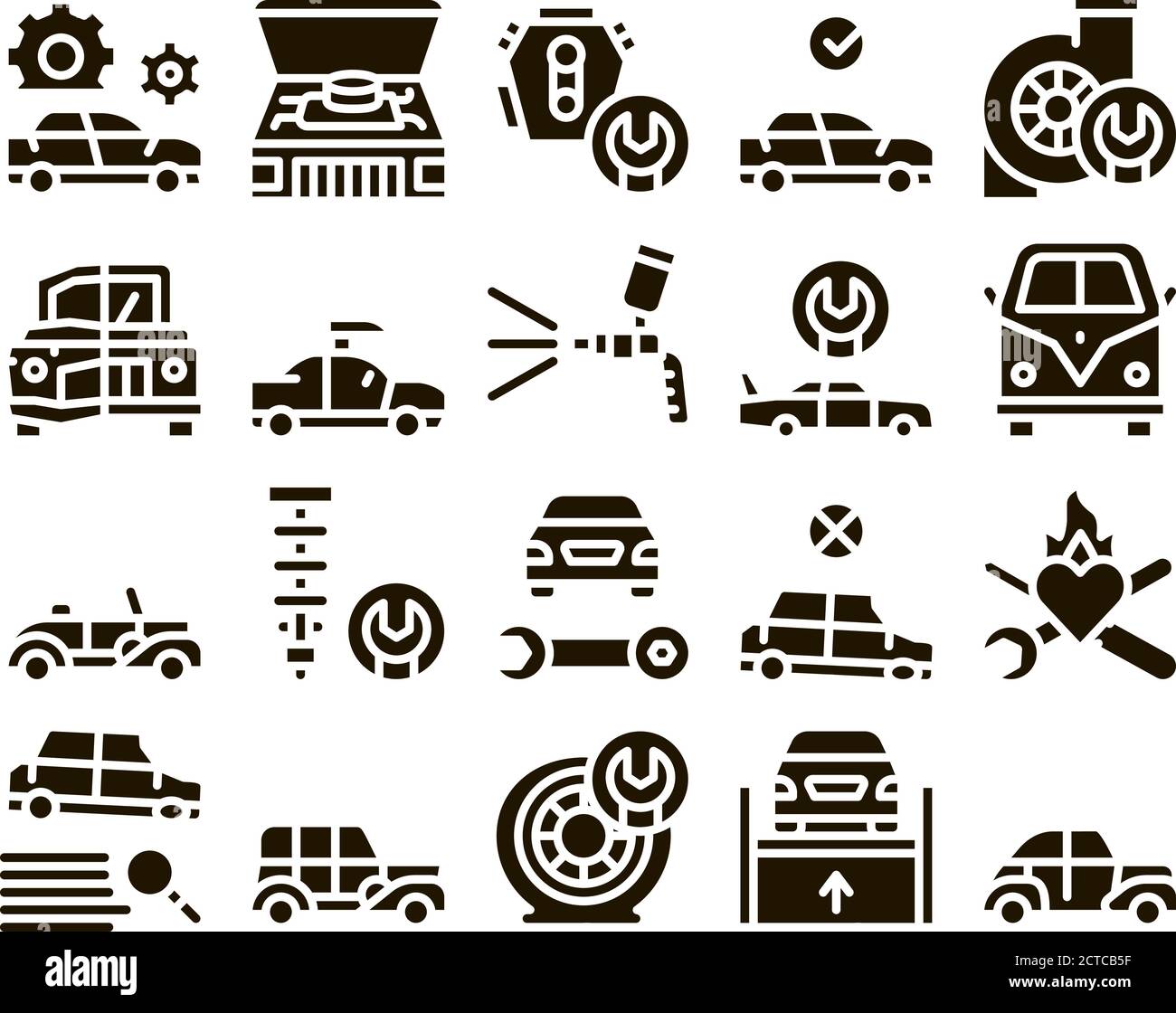 Car restoration Stock Vector Images - Alamy