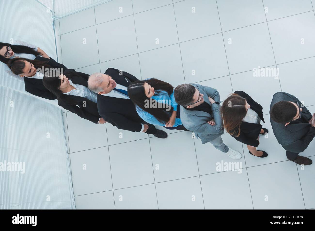 group of diverse business people standing in line Stock Photo - Alamy