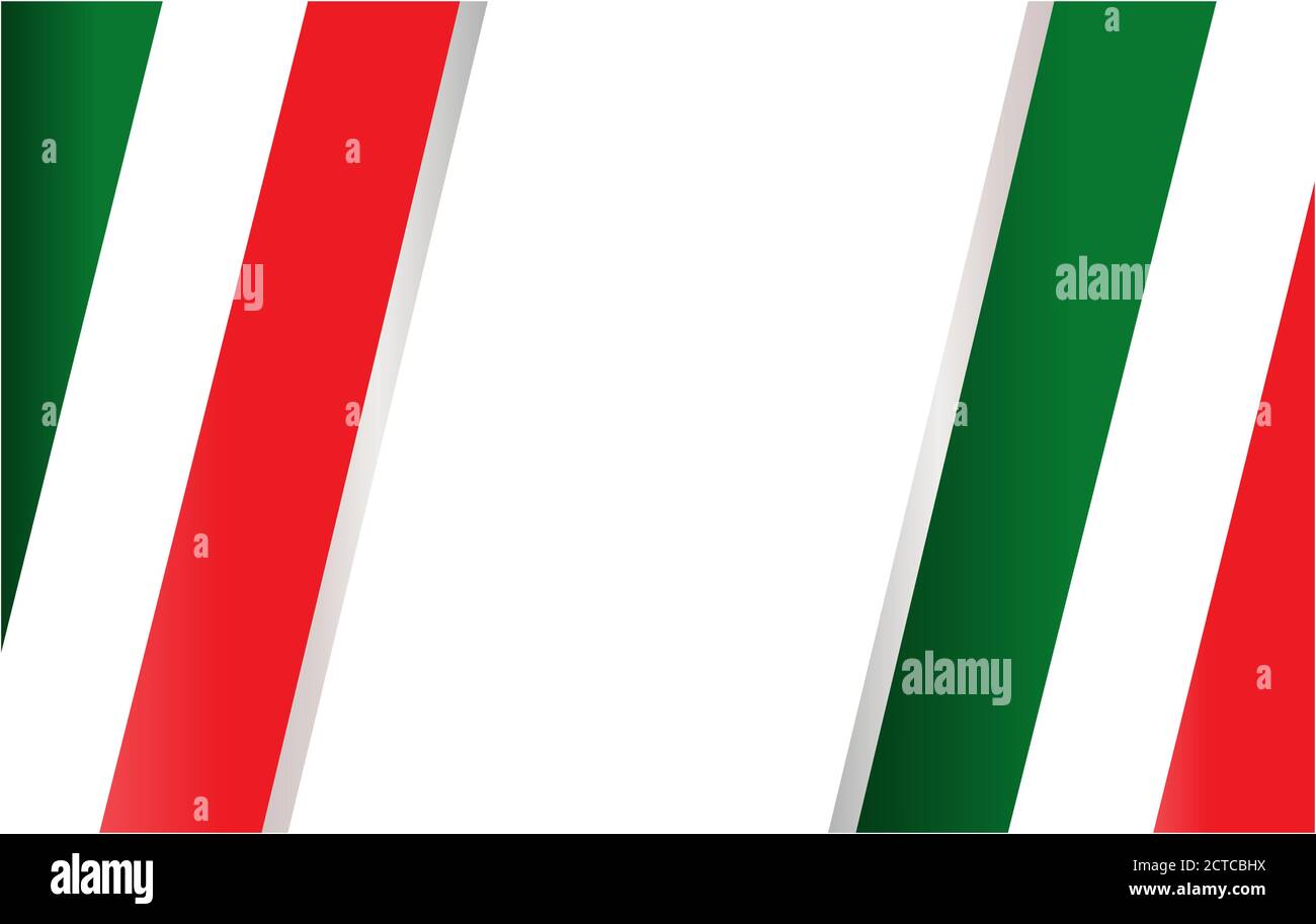 Italian flag frame background with empty space for your text Stock ...
