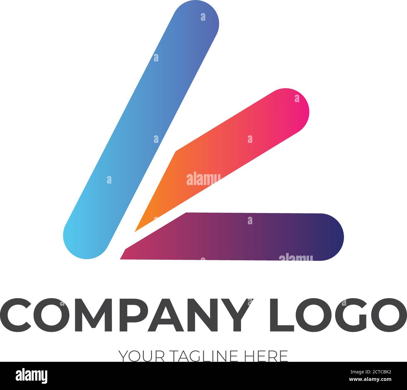 Abstract Gradient Technology Logo Design Template Stock Vector Image ...
