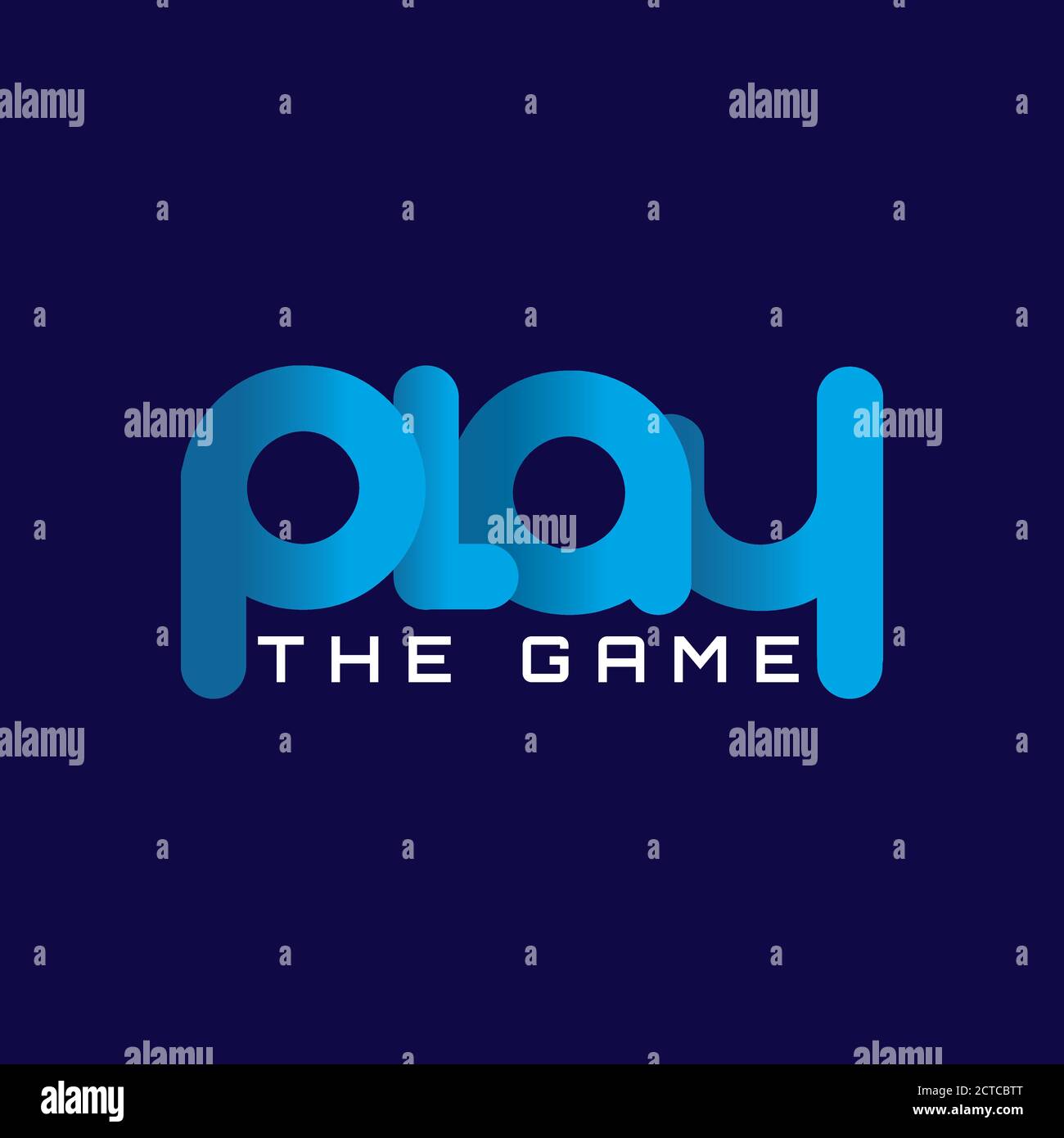 special custom overlaping modern playful pLay Lettering Typography logo ...