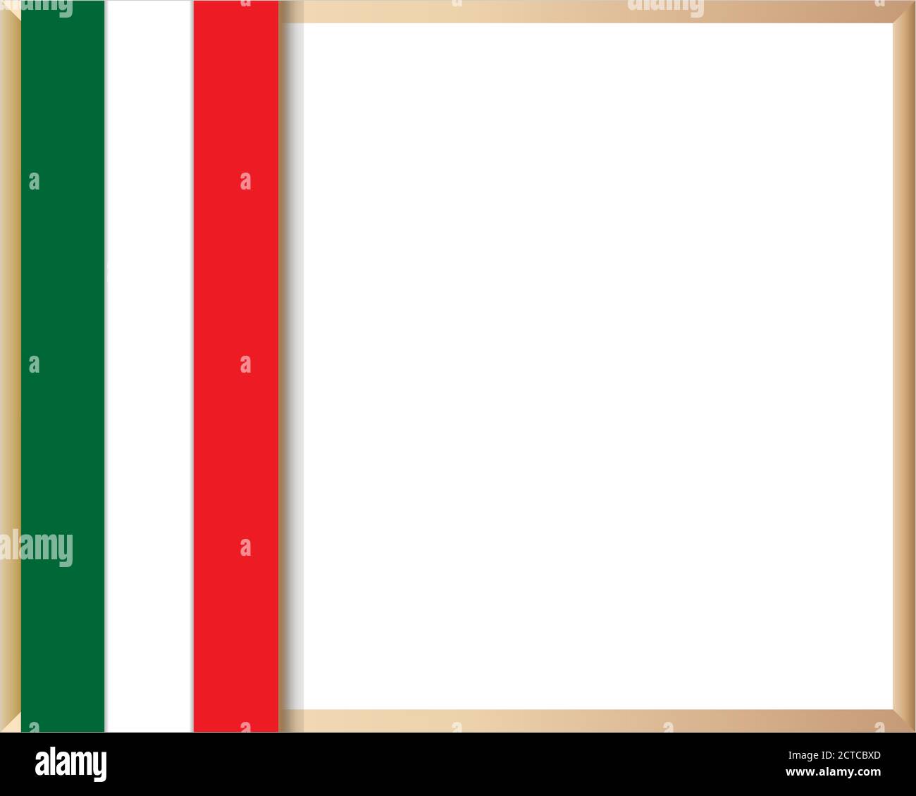 Italian Flag Page Border