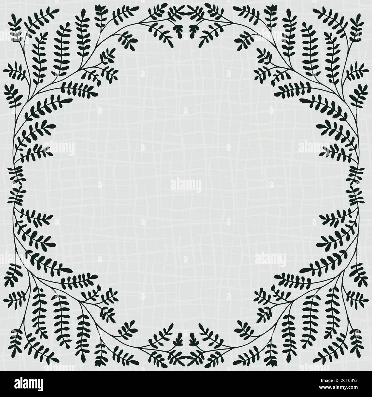 Decorative frame leaves over Stock Vector Images - Alamy