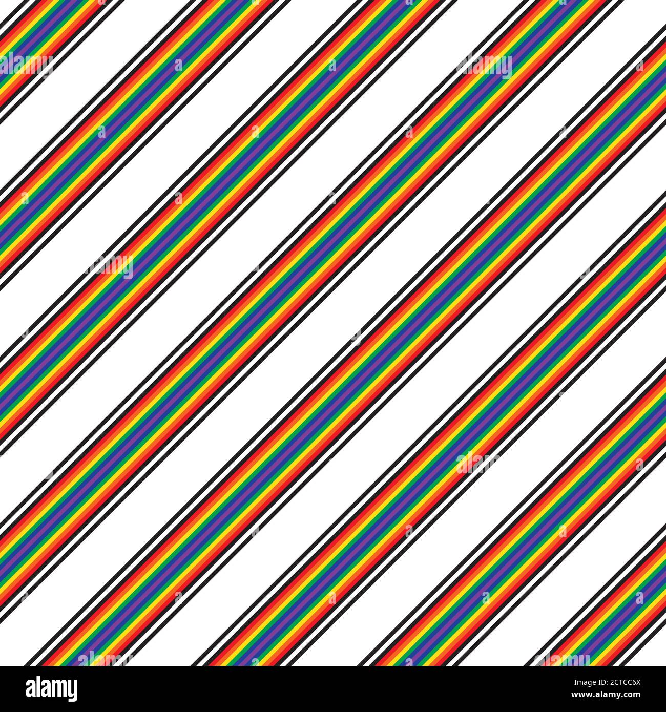 Rainbow Horizontal striped seamless pattern background suitable for ...