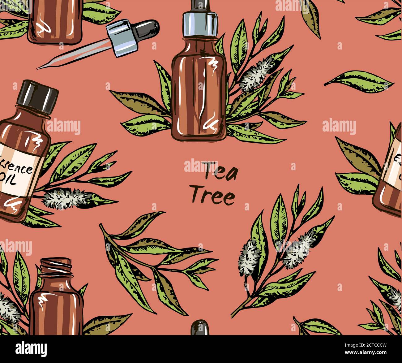 Therapeutic oils Stock Vector Images - Alamy