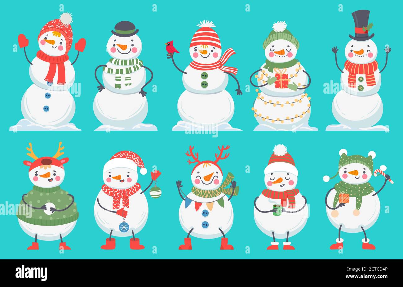 Cartoon in winter clothes hi-res stock photography and images - Alamy