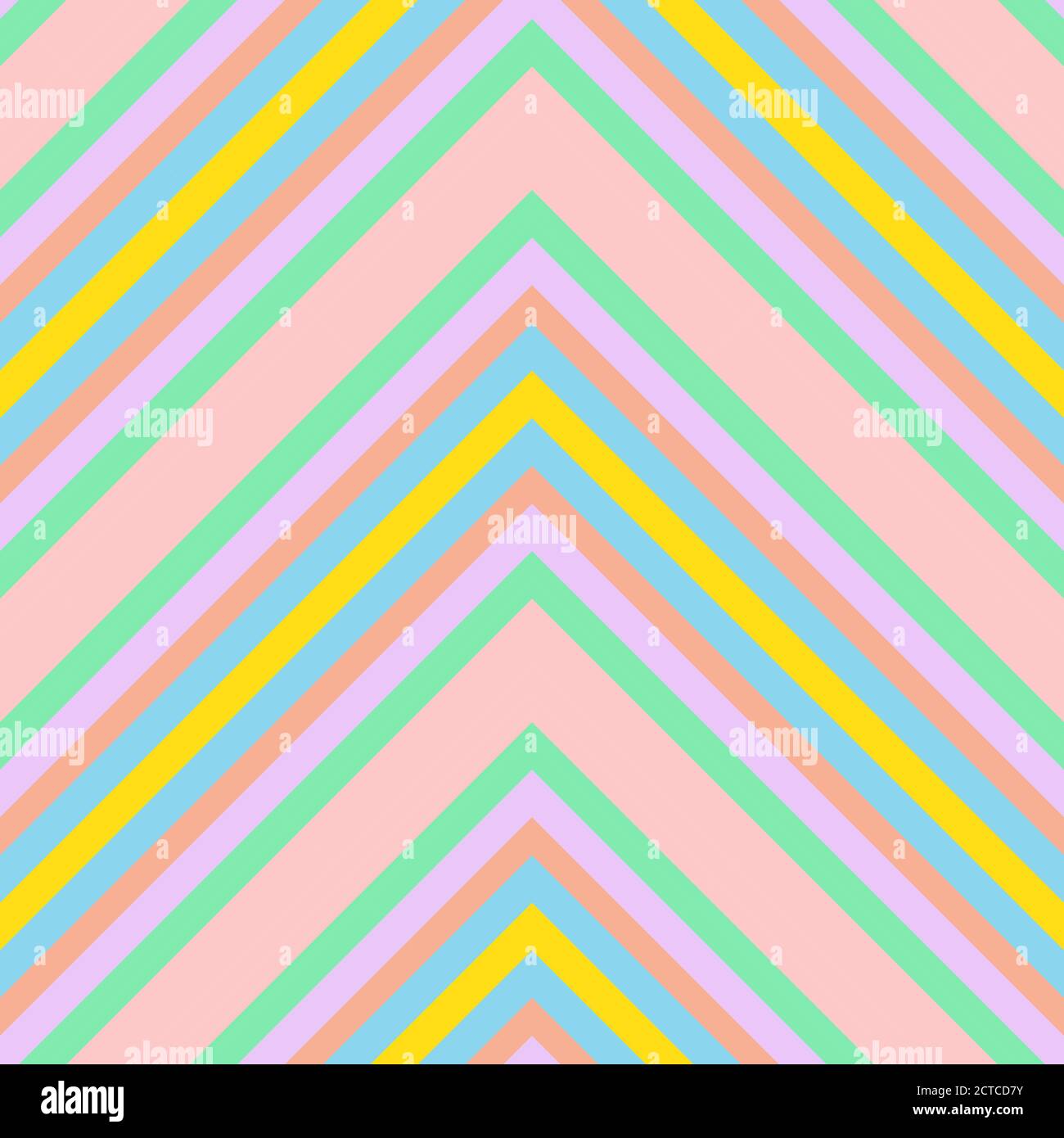 Rainbow Horizontal striped seamless pattern background suitable for ...