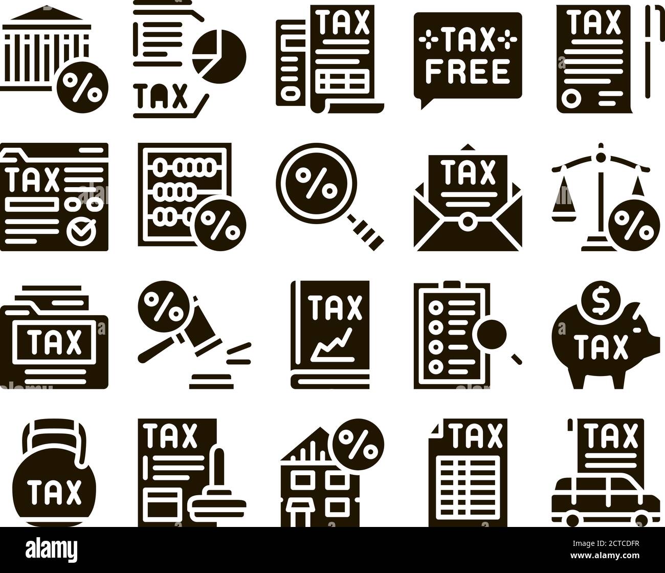 Tax system document Stock Vector Images - Alamy