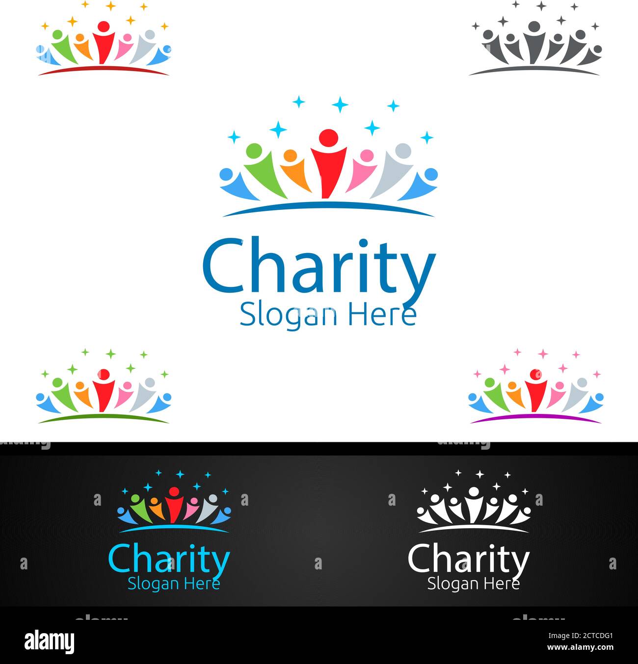 Helping Hand Charity Foundation Creative Logo for Voluntary Church or ...
