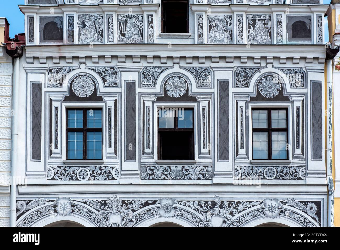 Sgraffiti facade hi-res stock photography and images - Alamy