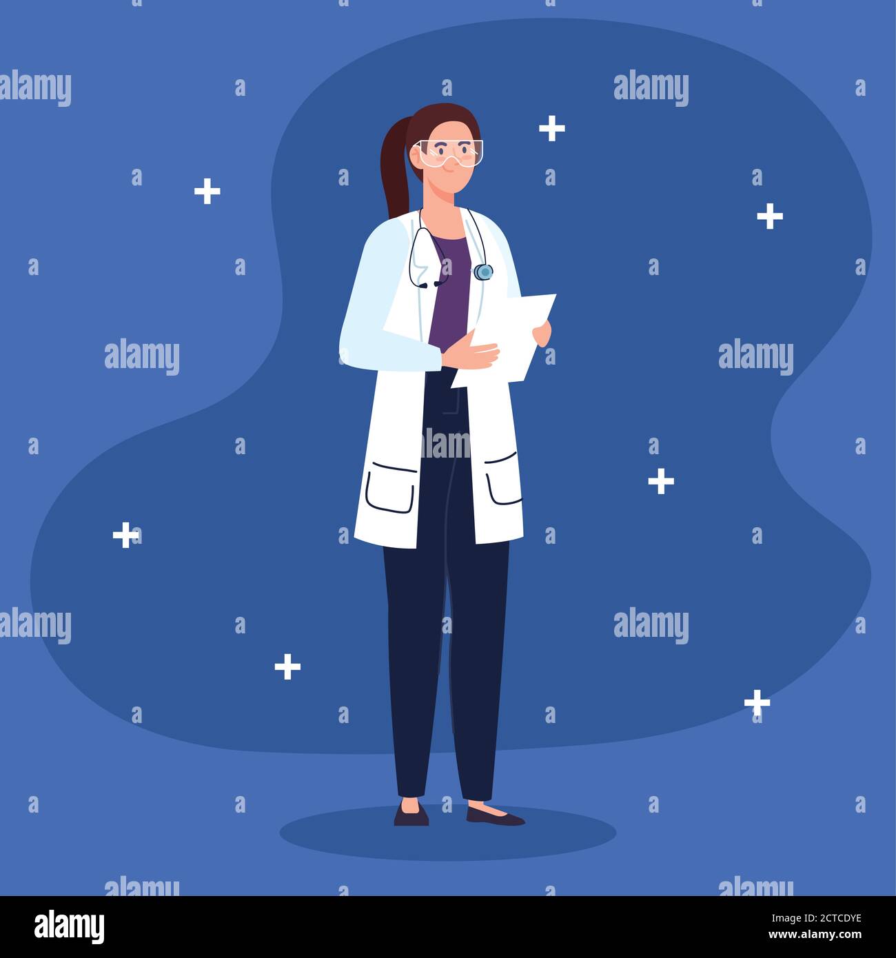 Professional doctor worker checklist hi-res stock photography and ...