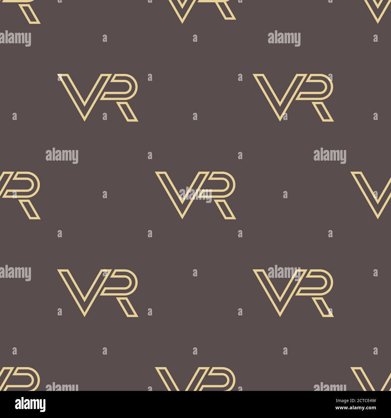 Seamless Vector Pattern. VR Logos Stock Vector Image & Art - Alamy