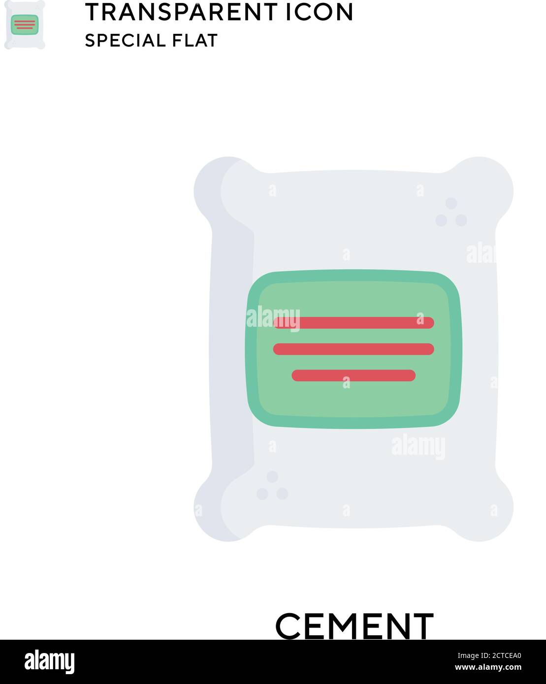 Cement vector icon. Flat style illustration. EPS 10 vector Stock Vector ...