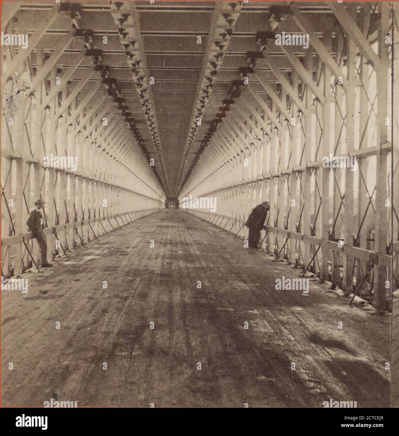 Niagara - Suspension Bridge - The Interior., Soule, John P. (1827-1904 ...