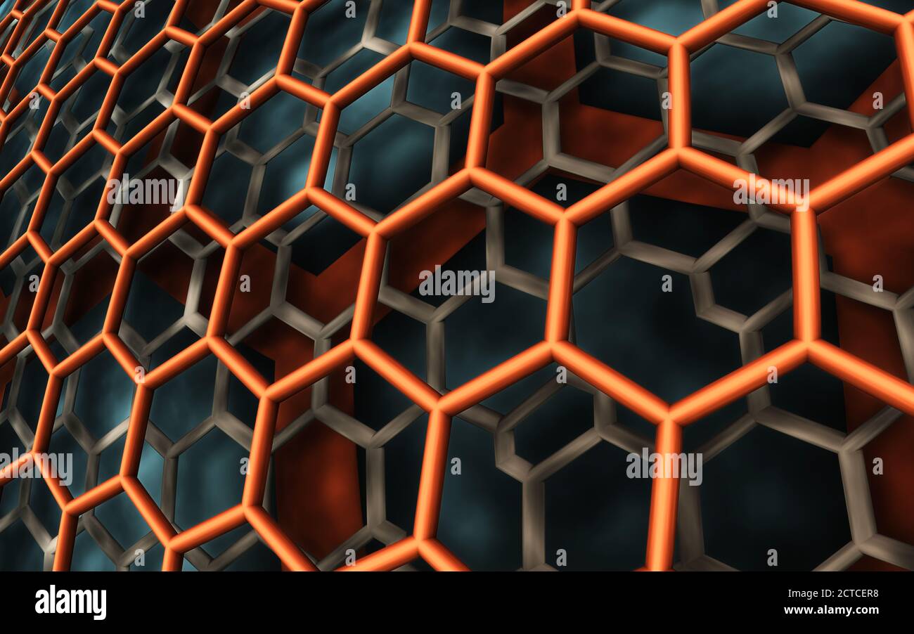 Background with 3d hexagon hi-res stock photography and images - Alamy