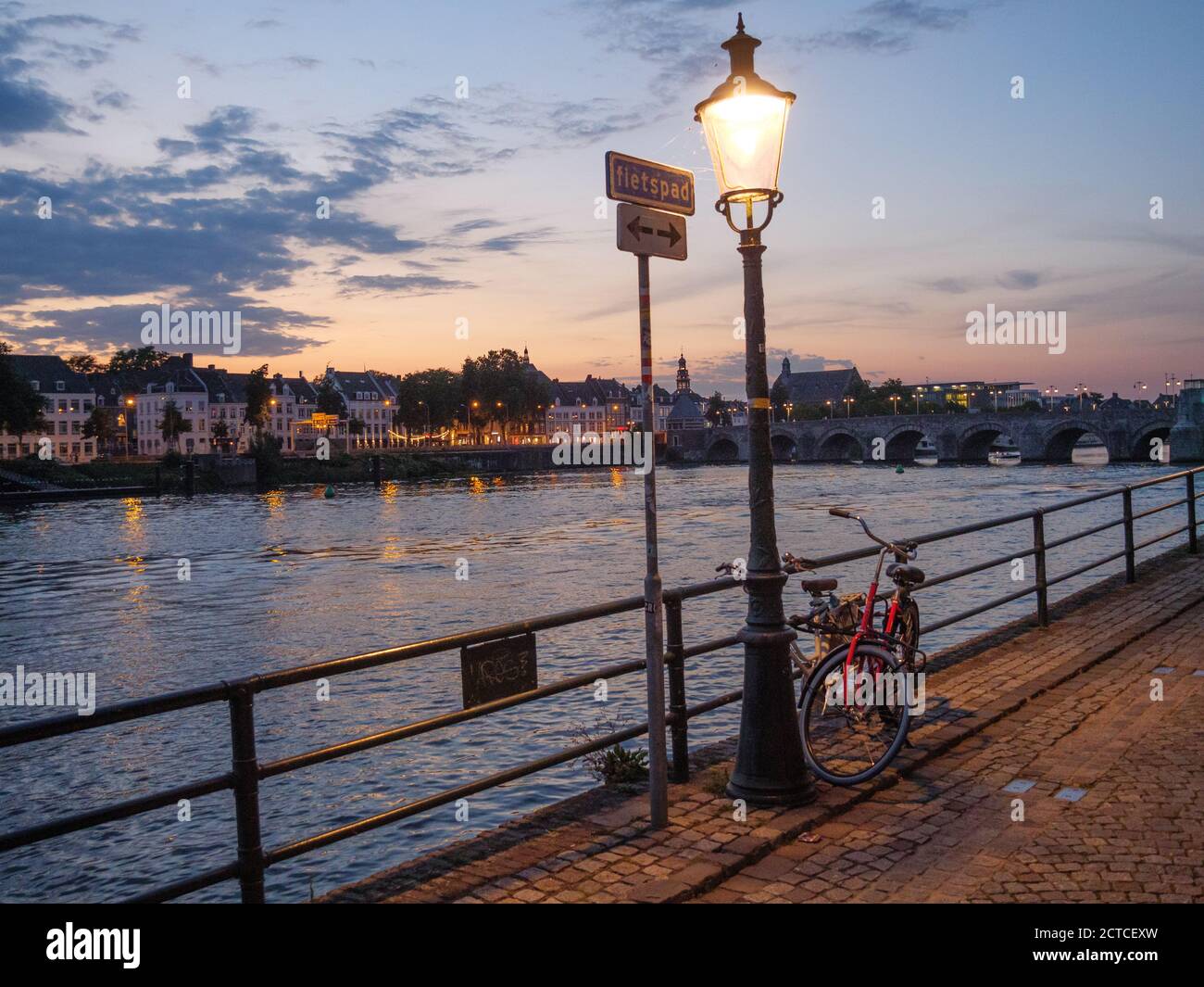 Maastricht at the river maas in the netherlands Stock Photo - Alamy