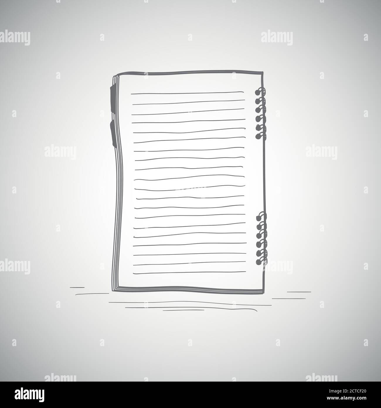 Sketch of notebook Stock Vector Image & Art - Alamy