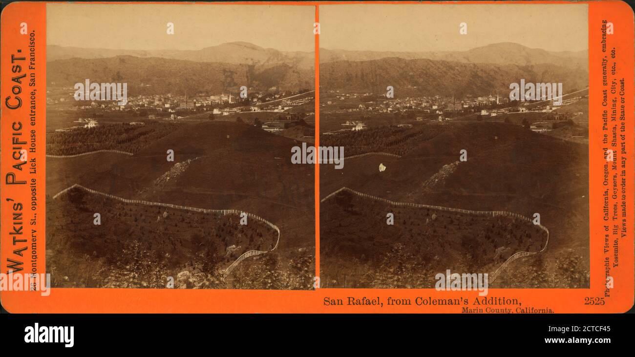 San Rafael, from Coleman's Addition, Marin County, California., still ...