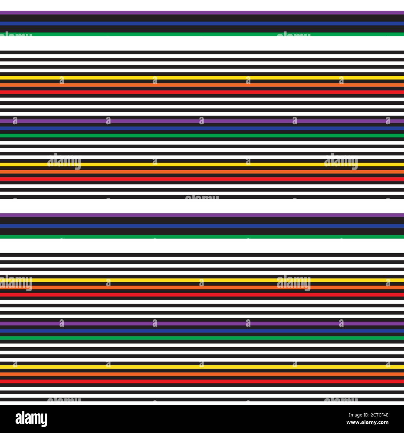 Rainbow Horizontal striped seamless pattern background suitable for ...