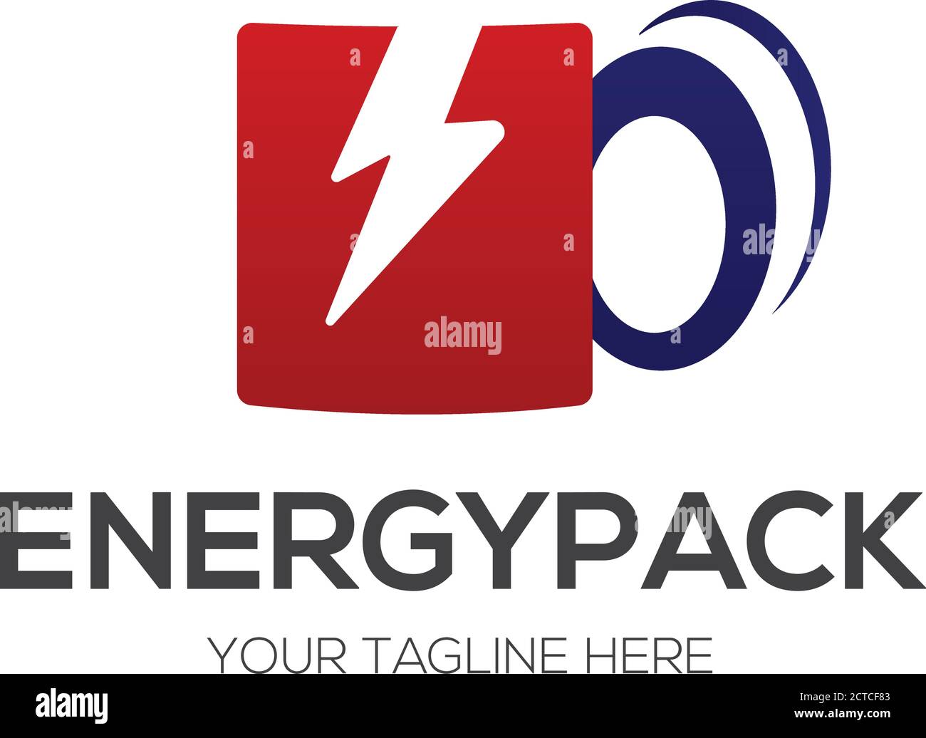 Energy pack abstract logo design template vector glass electric ...