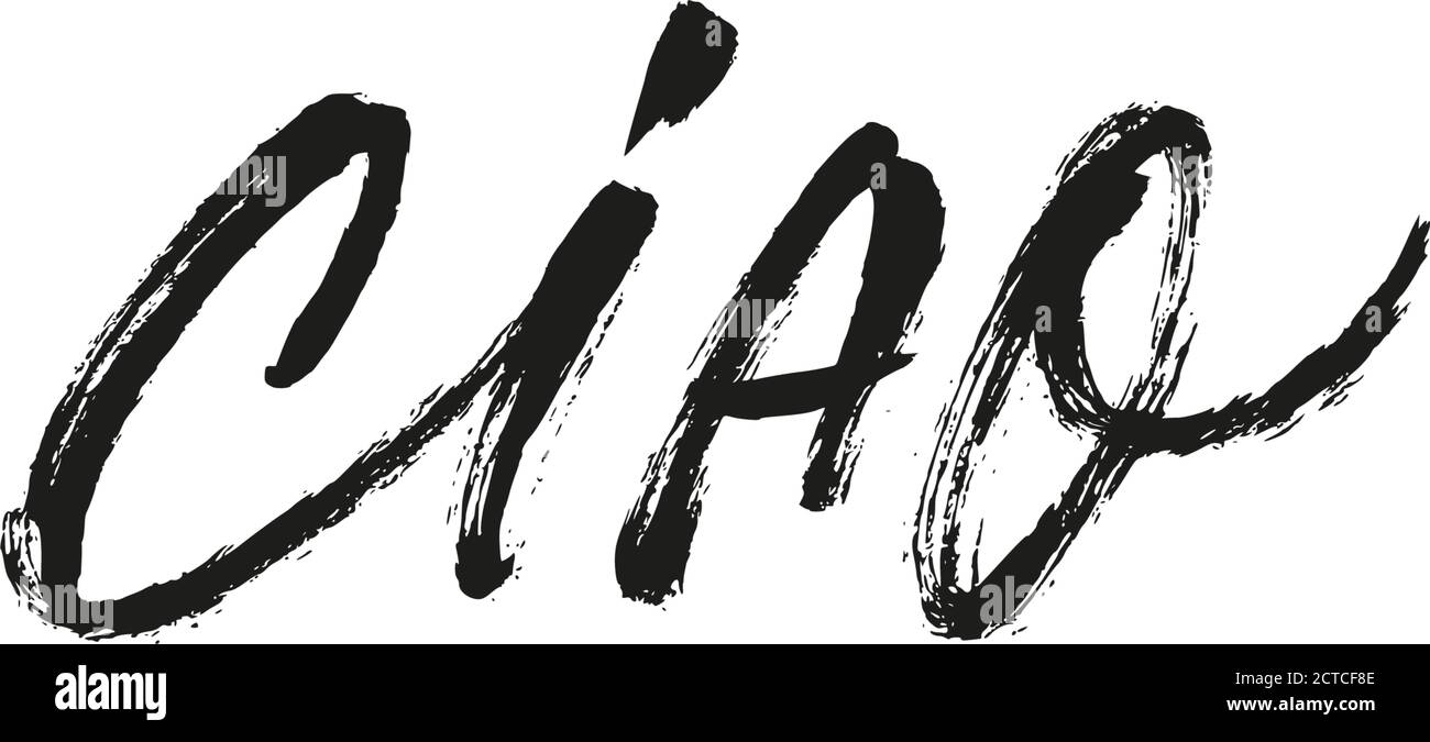 Bye word typography vector Cut Out Stock Images & Pictures - Alamy