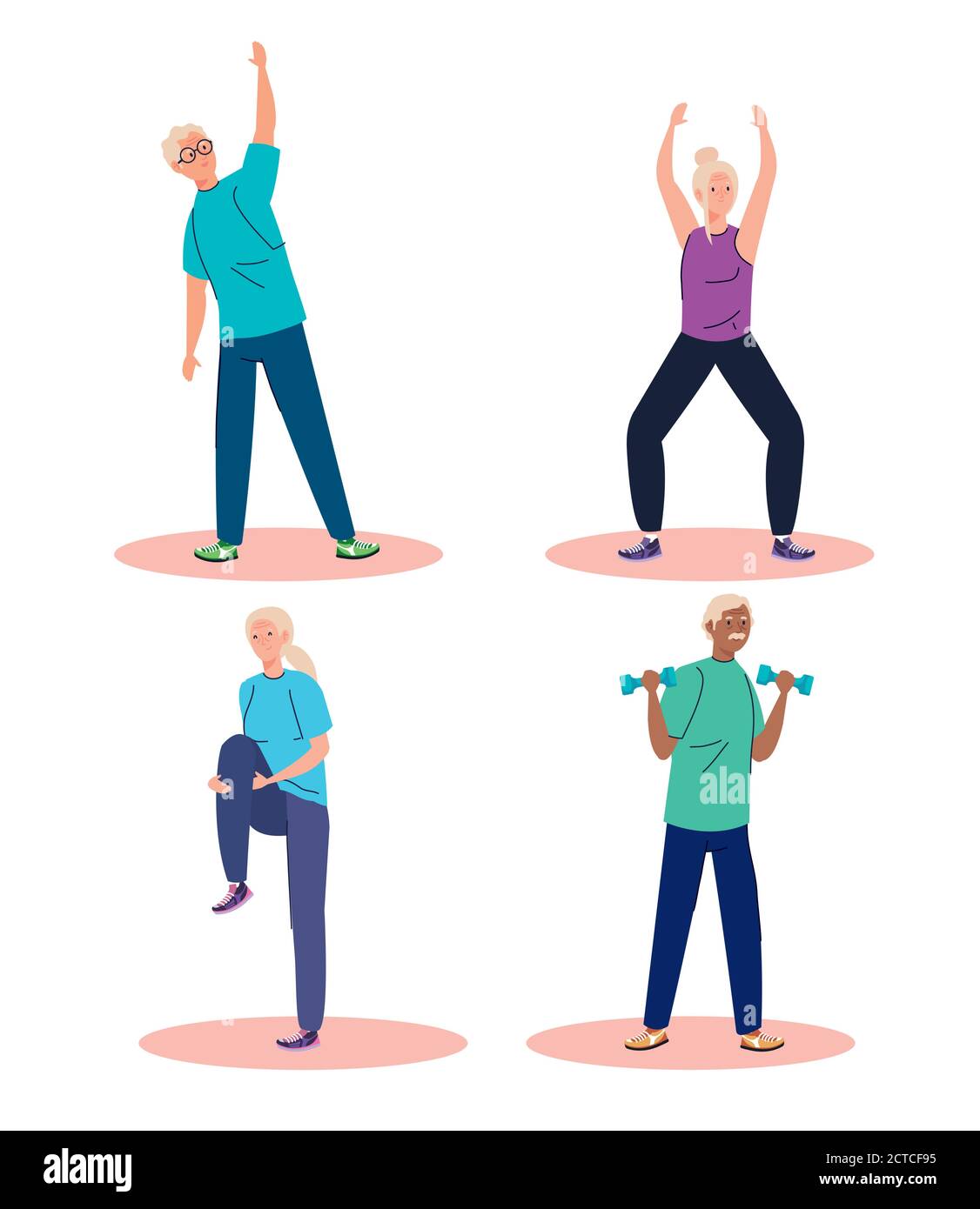 Older men activities Stock Vector Images - Alamy